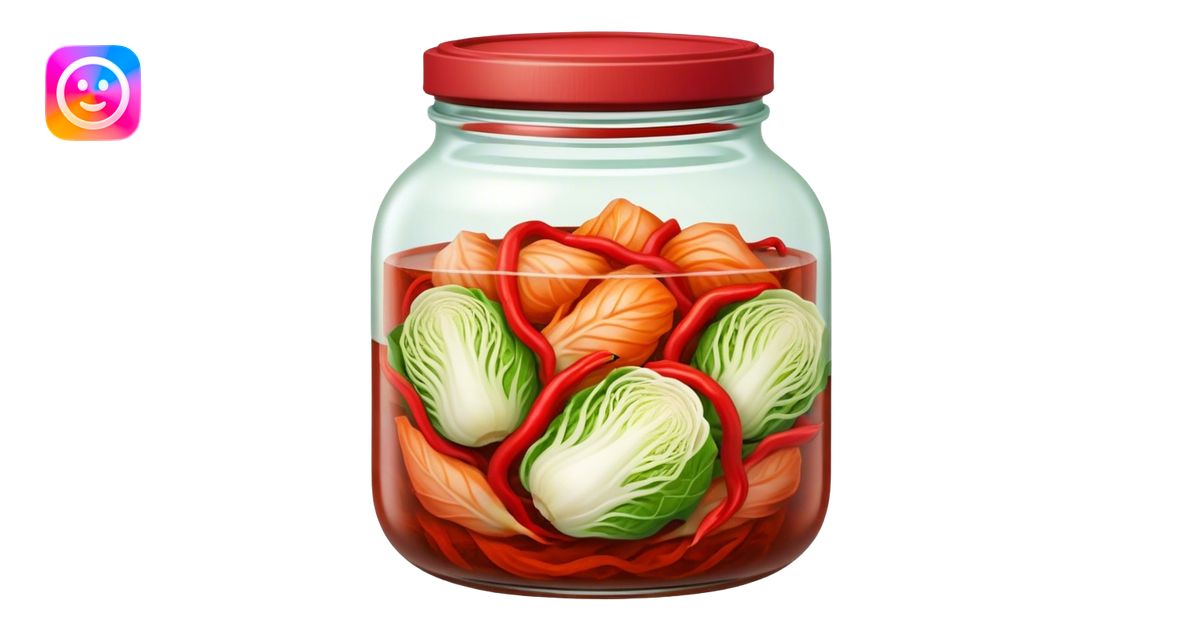 Kimchi Cinematic Realistic Kimchi Dish Emoji, depicted as spicy ...