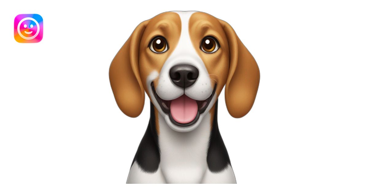 happy beagle emoji | AI Emoji Generator