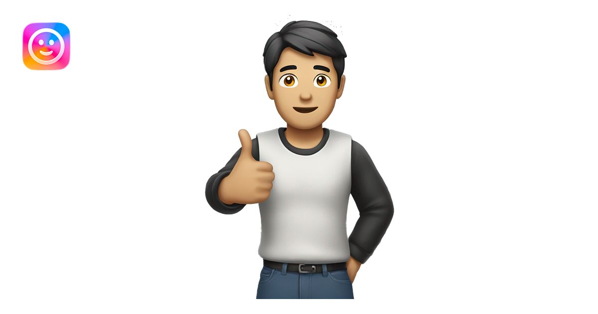 asian man thums up emoji | AI Emoji Generator