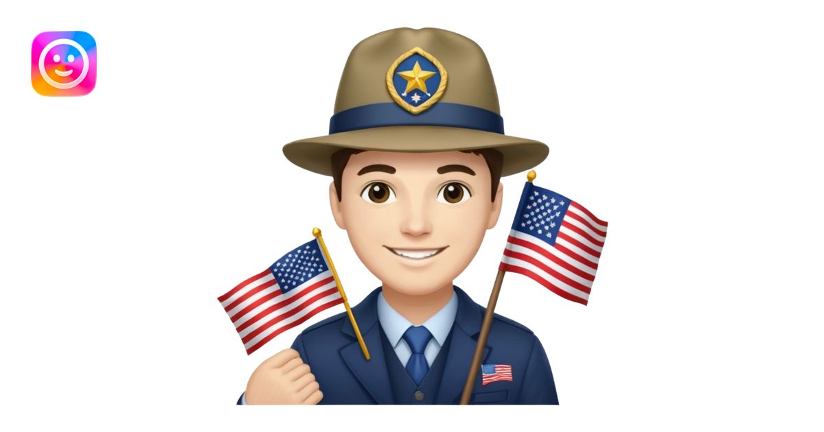 AF America first flag Nick Fuentes emoji | AI Emoji Generator