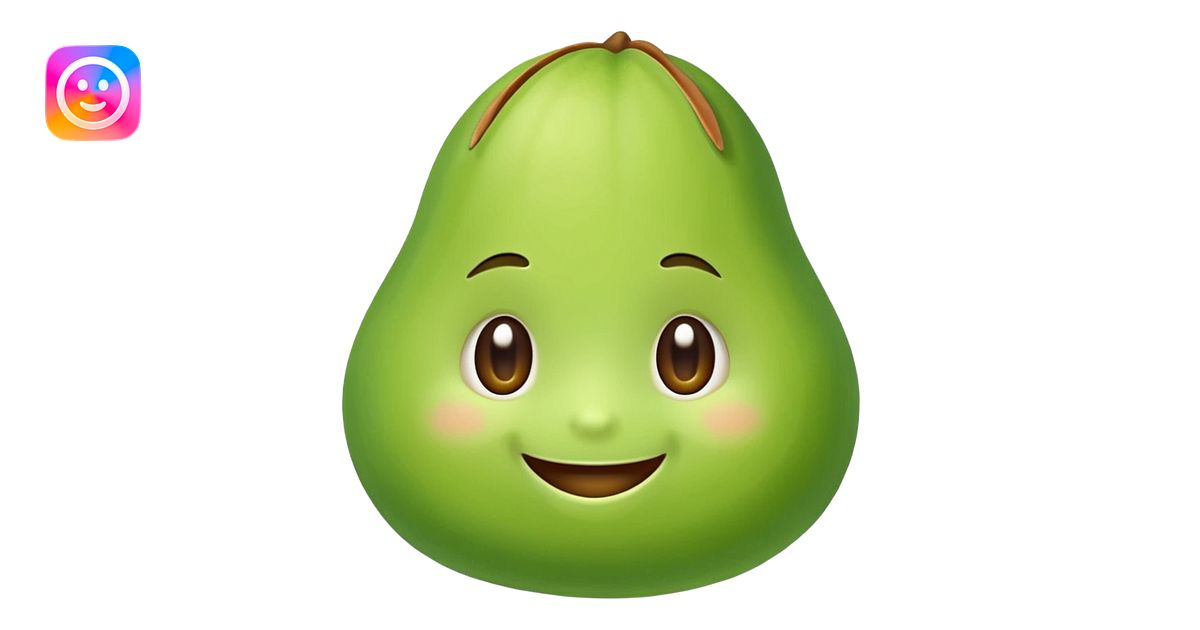 create a cute pistachio in kawai style smiling emoji | AI Emoji Generator