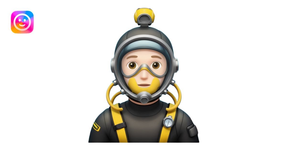Underwater man emoji | AI Emoji Generator