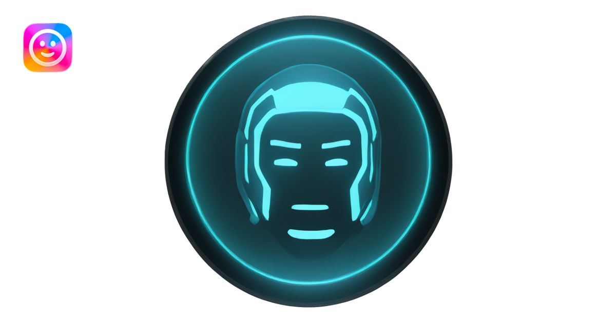 tron identity disc emoji | AI Emoji Generator
