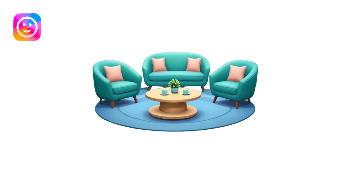 Morning entertainment TV studio, cozy talk show set with armchairs and ...