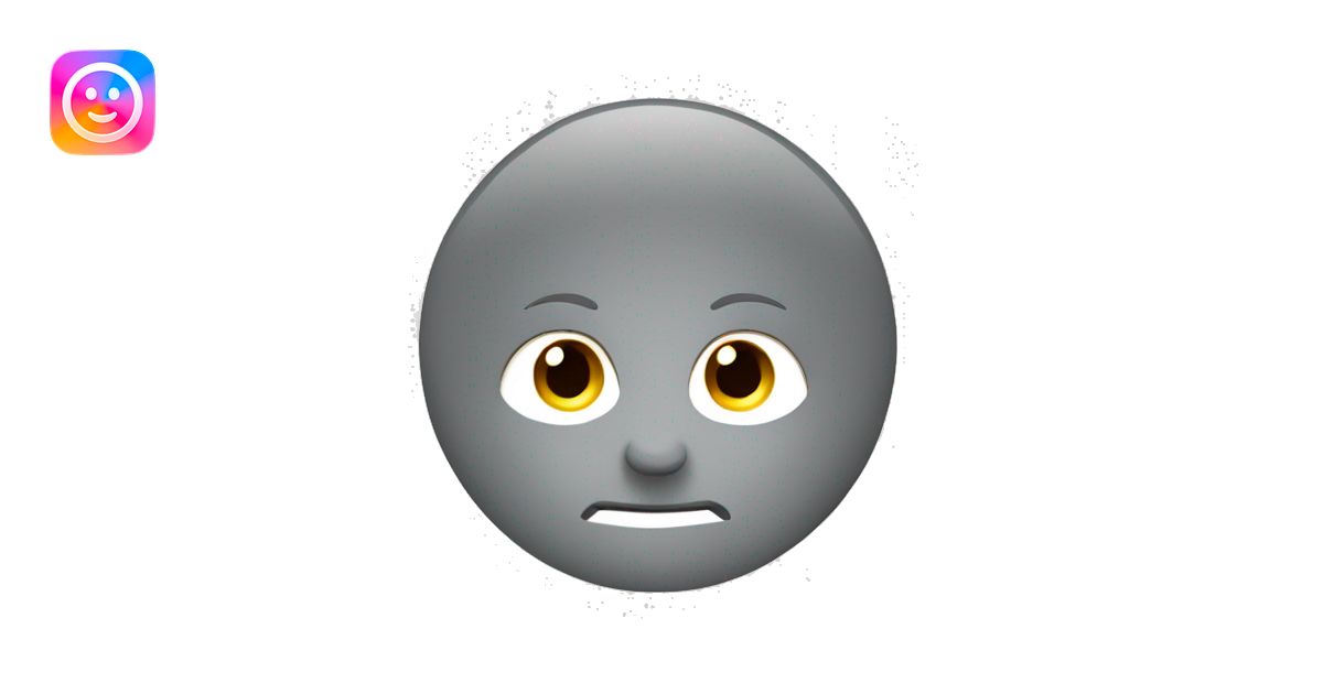 Grey Circle emoji | AI Emoji Generator