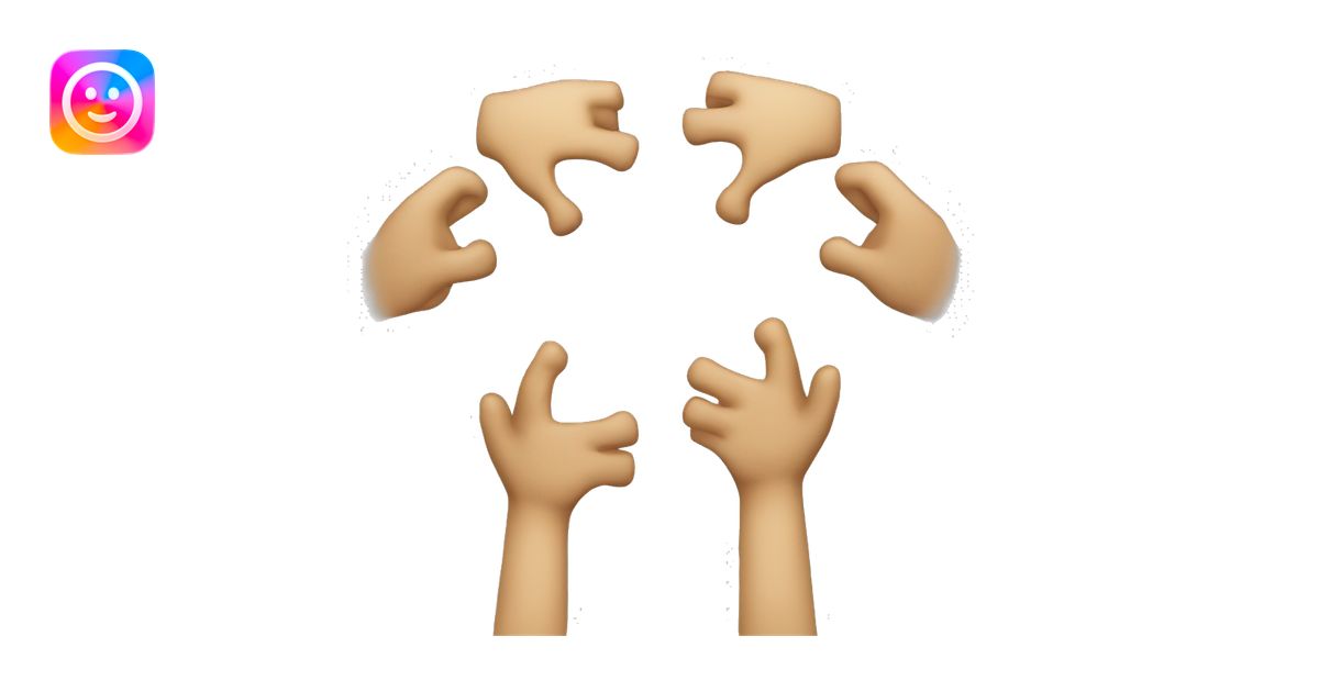 An emoji that symbolizes cooperation and teamwork within the Social ...