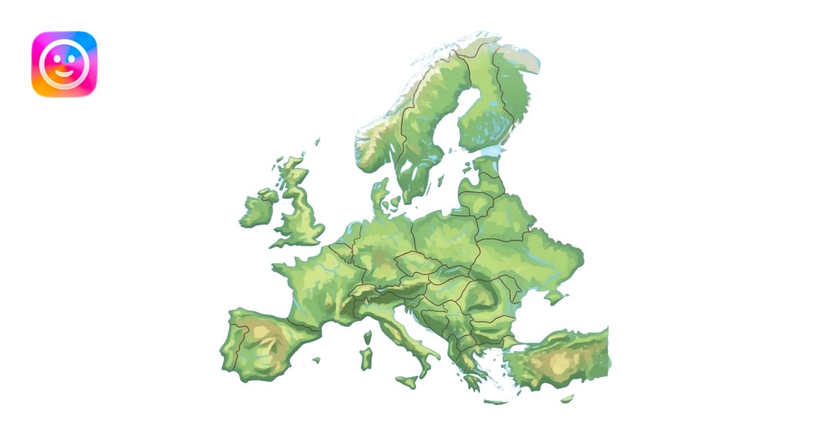 generate a banner showing a map of protected areas emoji | AI Emoji ...