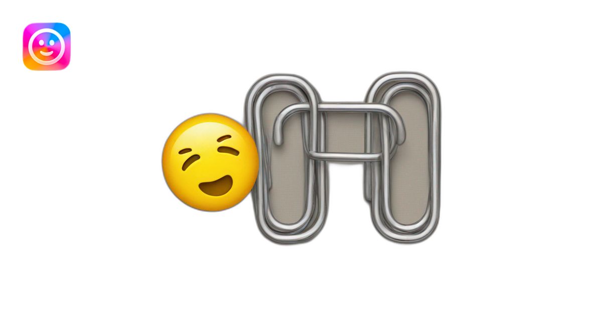 two paper clips emoji | AI Emoji Generator