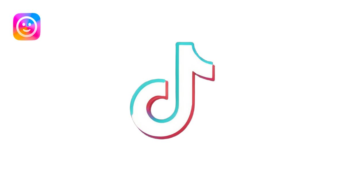 Tiktok logo without background black color emoji | AI Emoji Generator