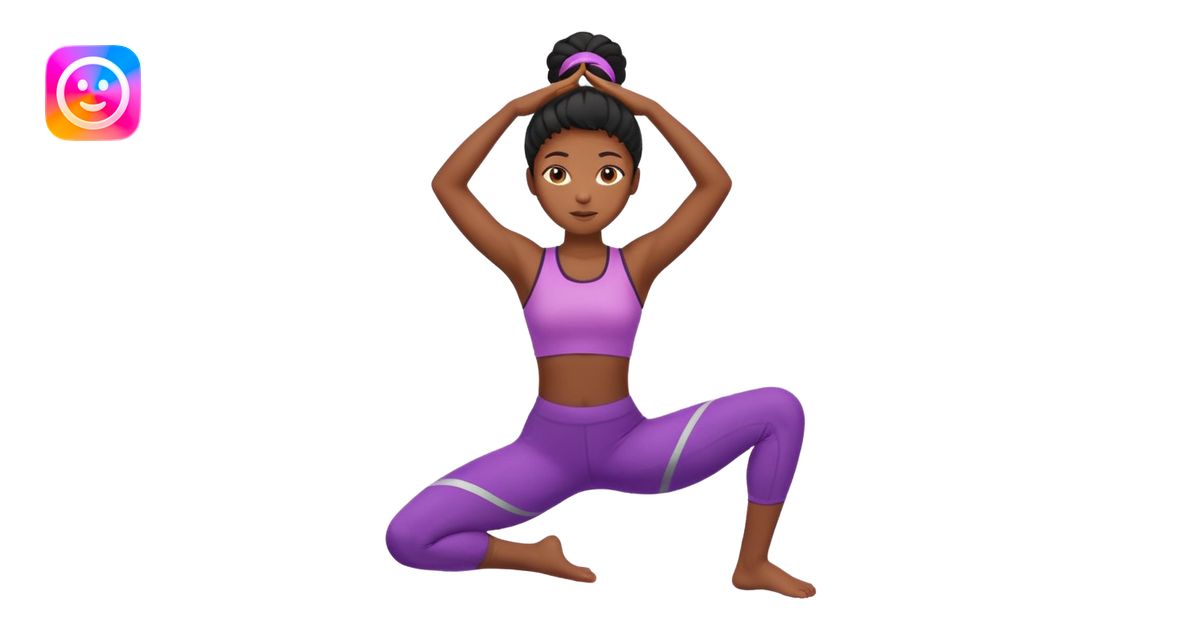 Black girl stretching down emoji | AI Emoji Generator
