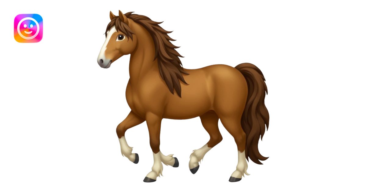 Bay gypsy cob emoji | AI Emoji Generator