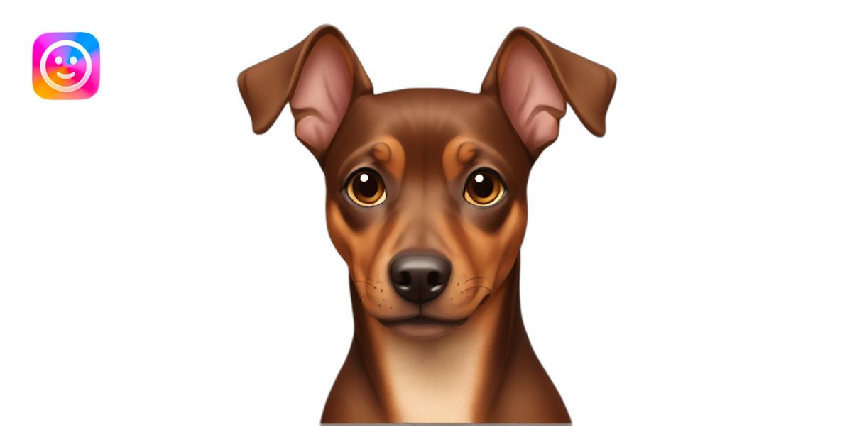 Pinscher brown emoji | AI Emoji Generator