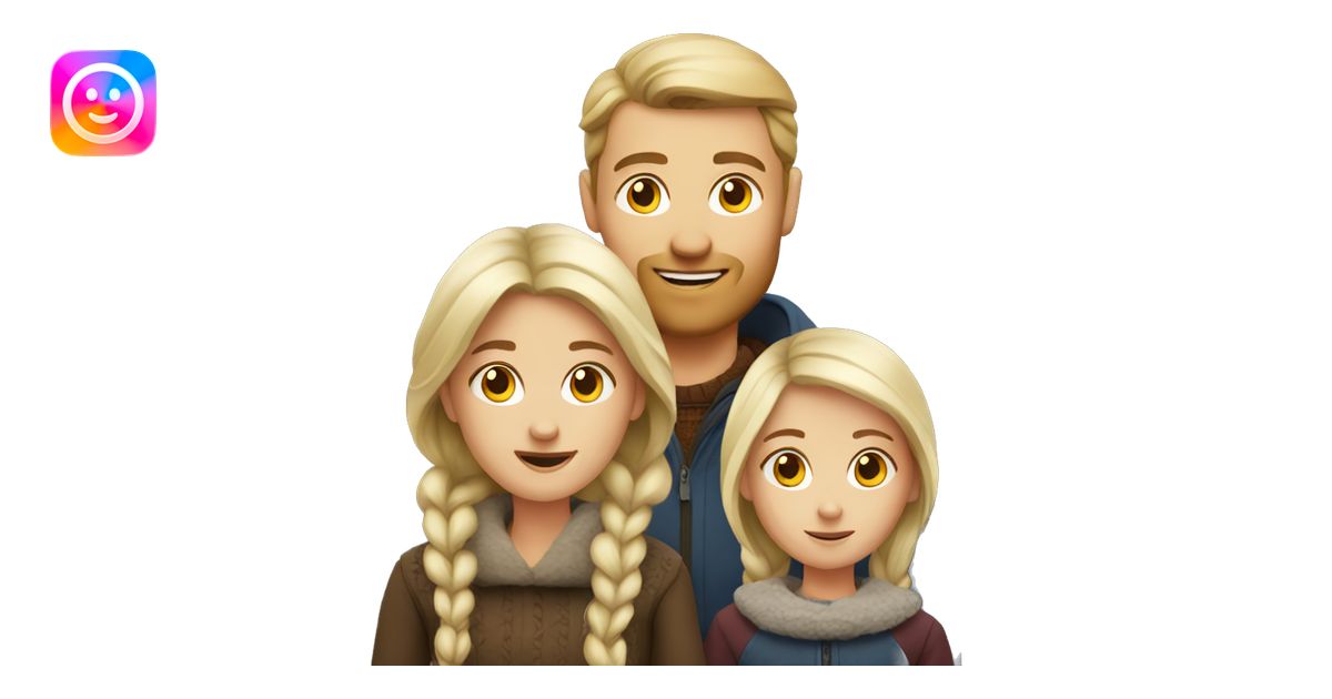 Nordic family emoji | AI Emoji Generator