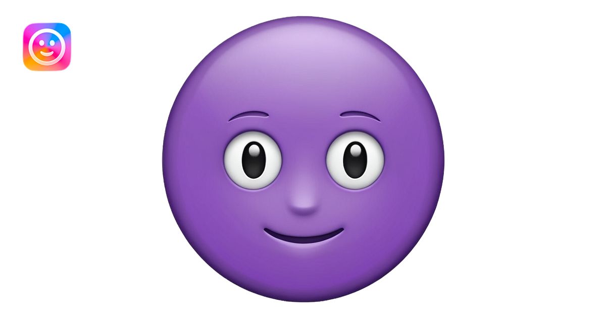 Rond violet normal emoji | AI Emoji Generator
