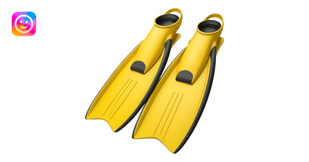 diving fins yellow emoji | AI Emoji Generator