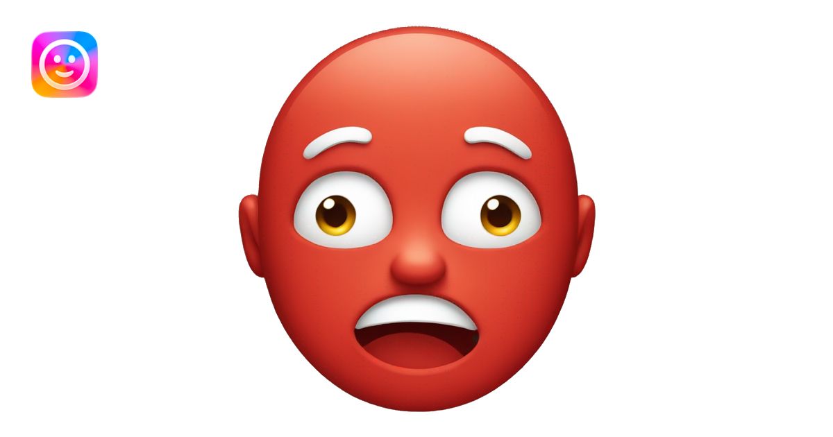 Embarrassed emoji with red face emoji | AI Emoji Generator