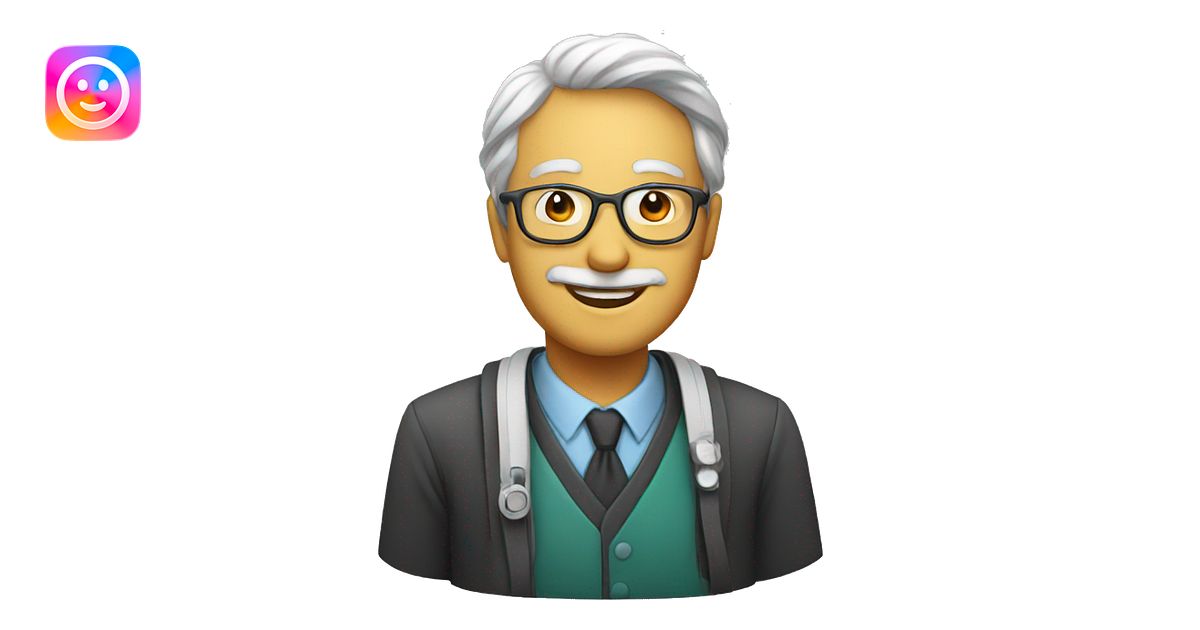 Professor greeting hi emoji | AI Emoji Generator