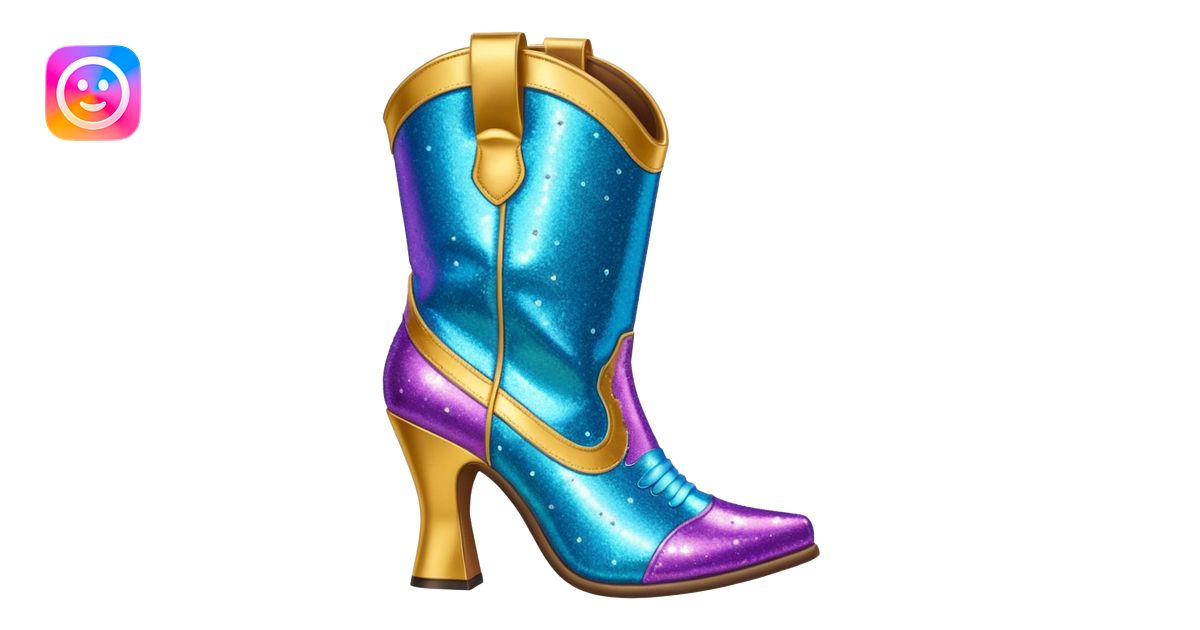Disco cowgirl boots emoji | AI Emoji Generator