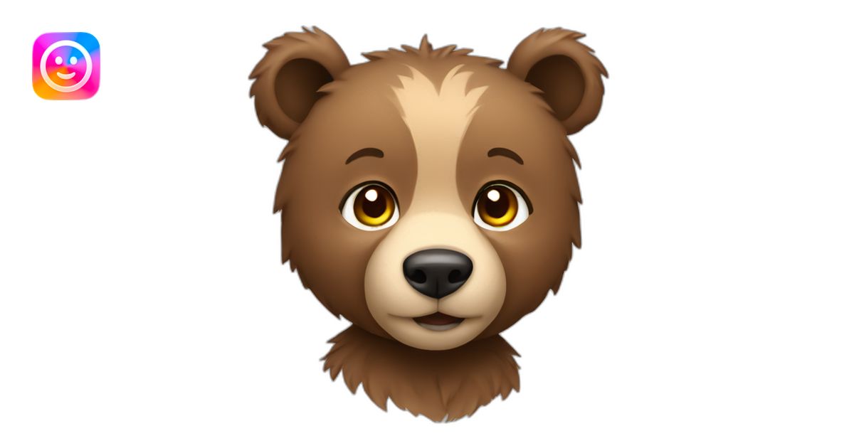 Bear cub emoji | AI Emoji Generator