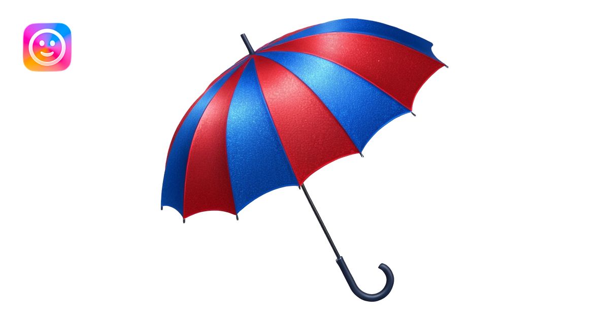 glitter red and blue umbrella resident evil emoji | AI Emoji Generator