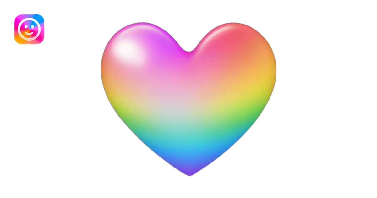 rainbow heart emoji | AI Emoji Generator