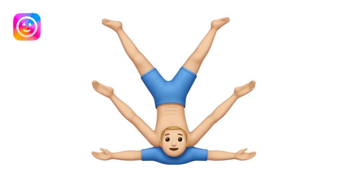 Default Male emoji laying on back with legs up in like V emoji | AI ...
