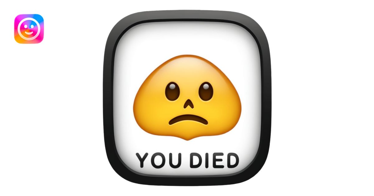 You Died Screen from Elden ring emoji | AI Emoji Generator