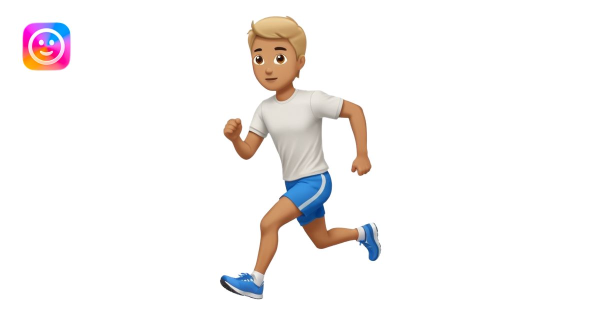 man runs emoji | AI Emoji Generator