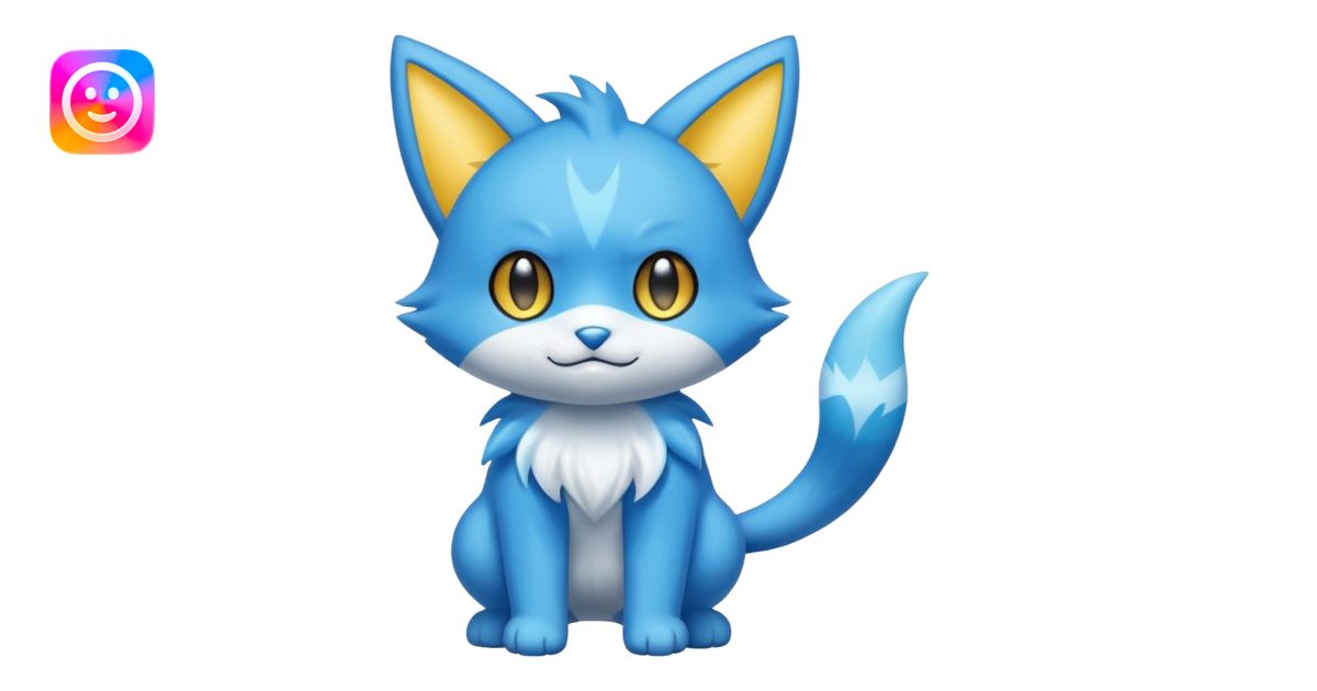 Shinx-Dewott-fusion emoji | AI Emoji Generator