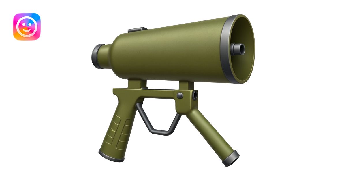 olive colored two-handled bazooka emoji | AI Emoji Generator
