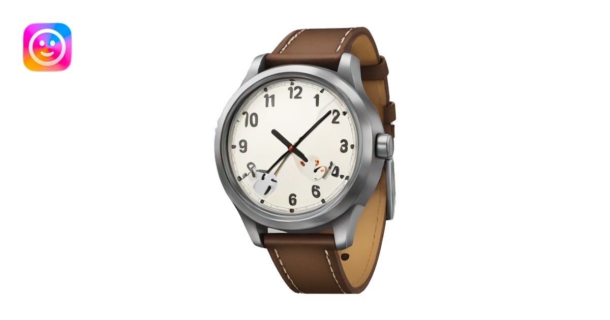 Reloj marcando 45 minutos emoji | AI Emoji Generator