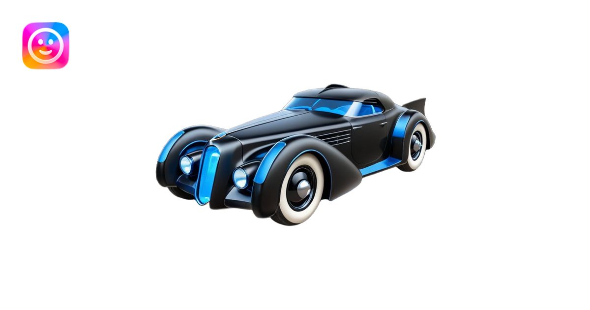 the animated series aerodynamic futuristic Batmobile loosely based on ...