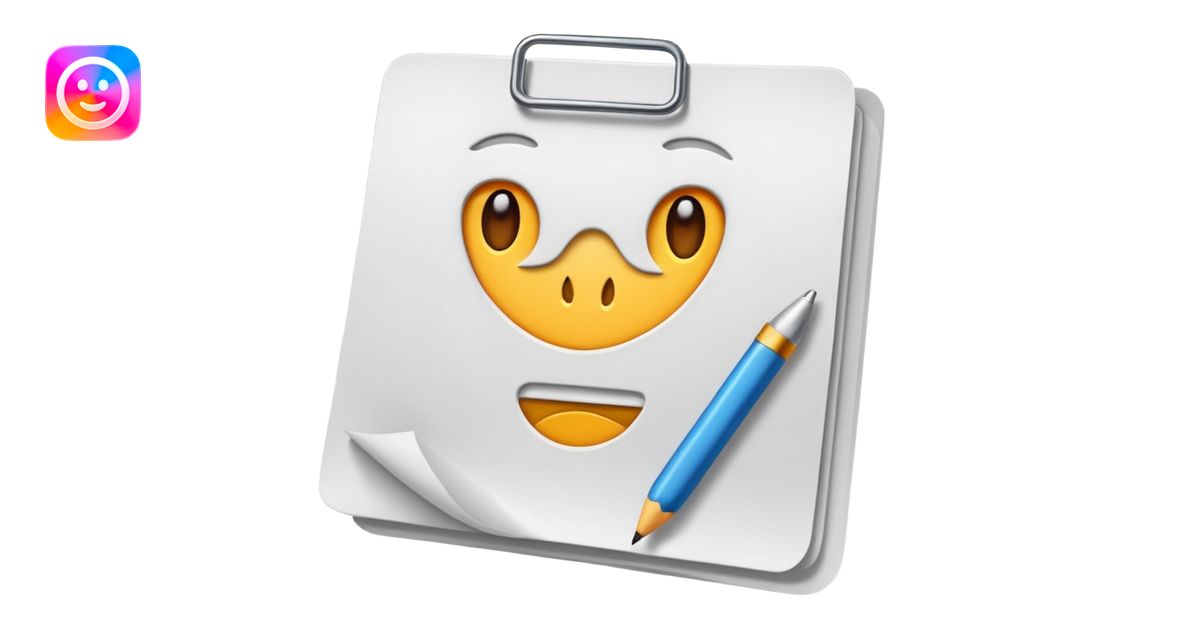 A paper thats a job application emoji | AI Emoji Generator