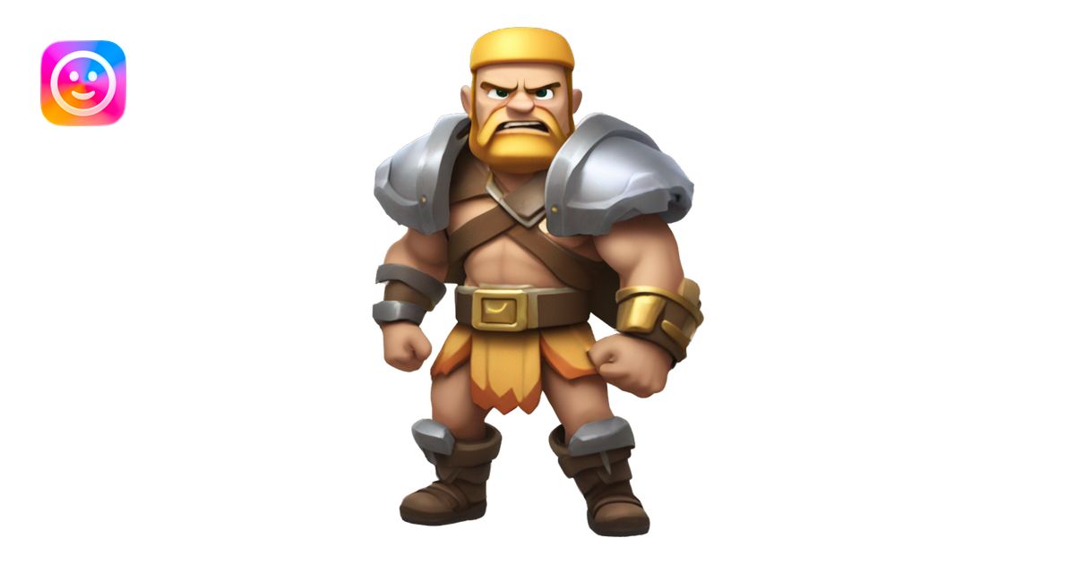 Clash of clans barbarian with jetpack joyride emoji | AI Emoji Generator