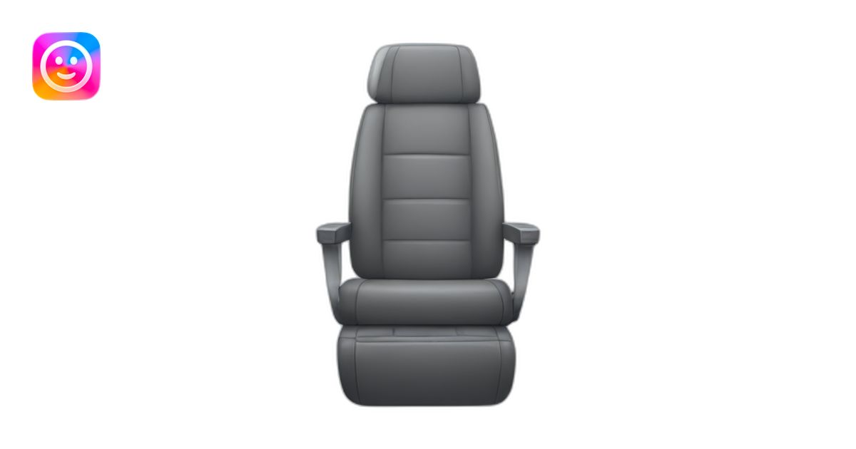 Airplane seat emoji | AI Emoji Generator