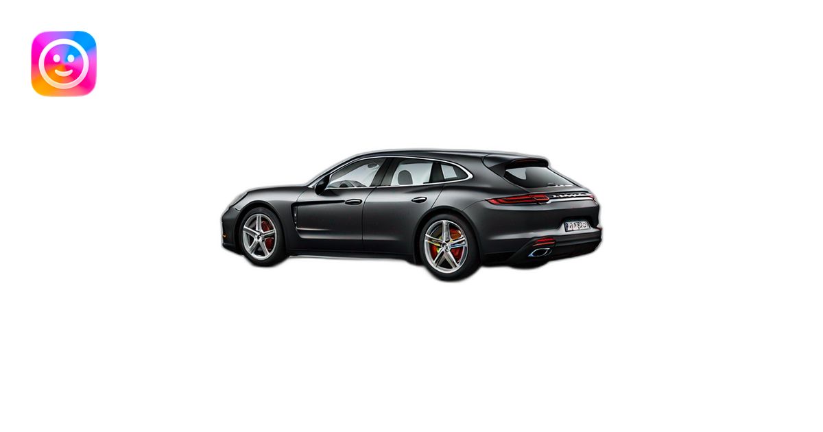 Porsche Panamera 4 sport Turismo back emoji | AI Emoji Generator