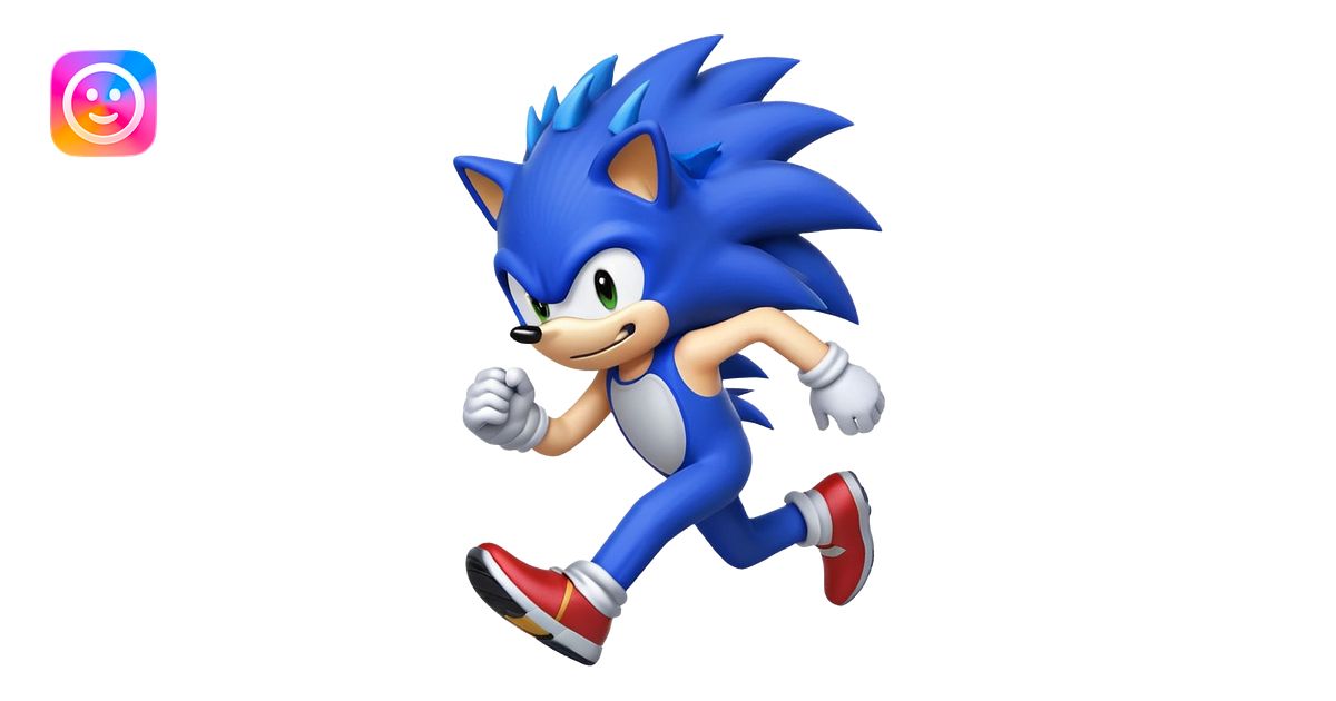 Sonic the hedgehog emoji | AI Emoji Generator