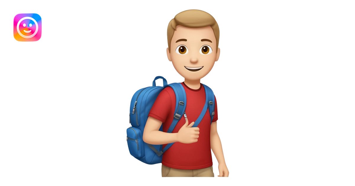 Tourist Character in Red Shirt Moving with purpose through the terminal ...