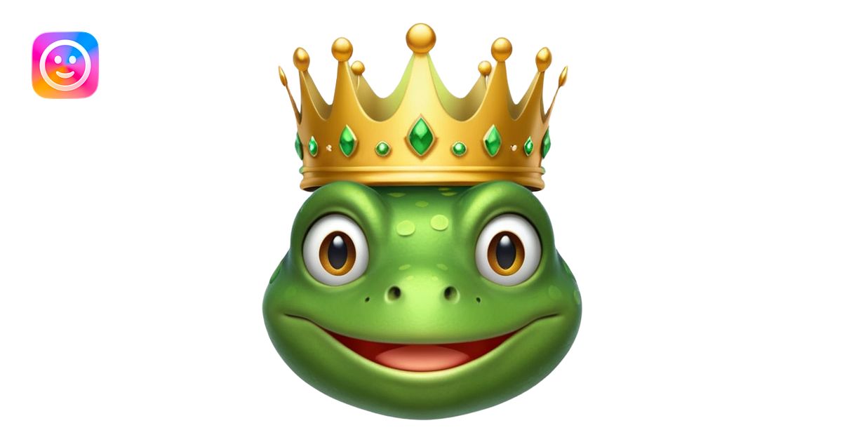 The Frog Prince emoji | AI Emoji Generator