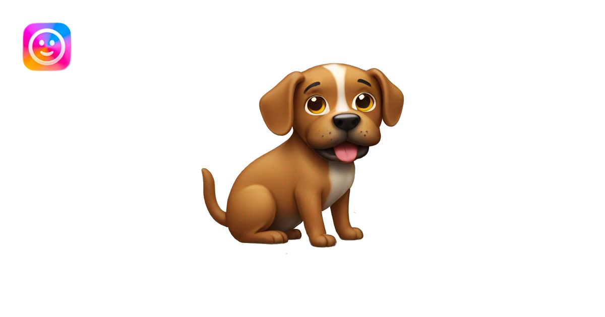 dog pooping emoji | AI Emoji Generator
