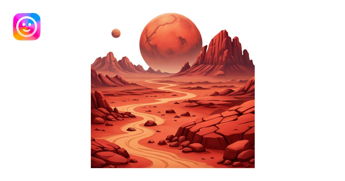 mars planet emoji emoji | AI Emoji Generator