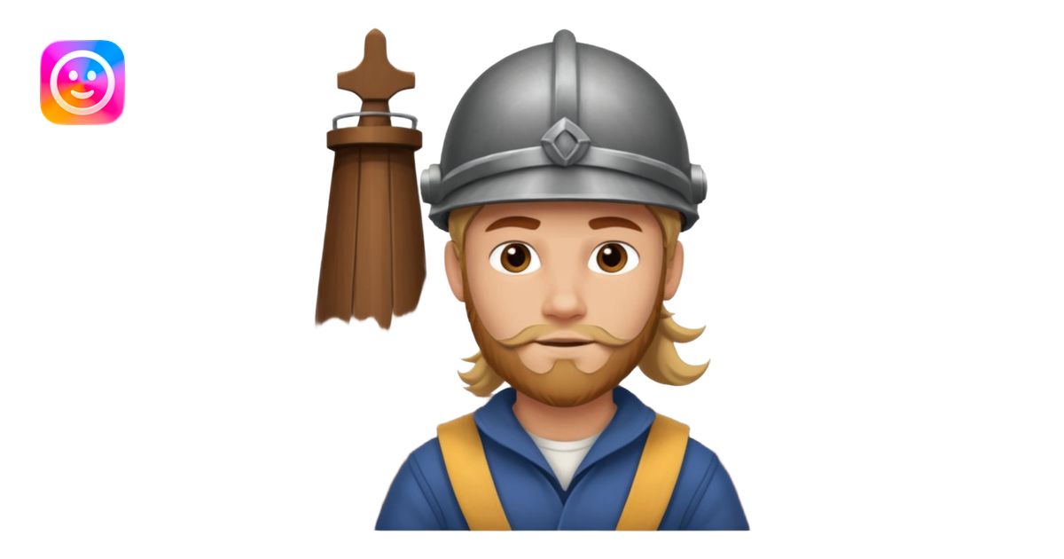 Young viking sailor on ship deck emoji | AI Emoji Generator