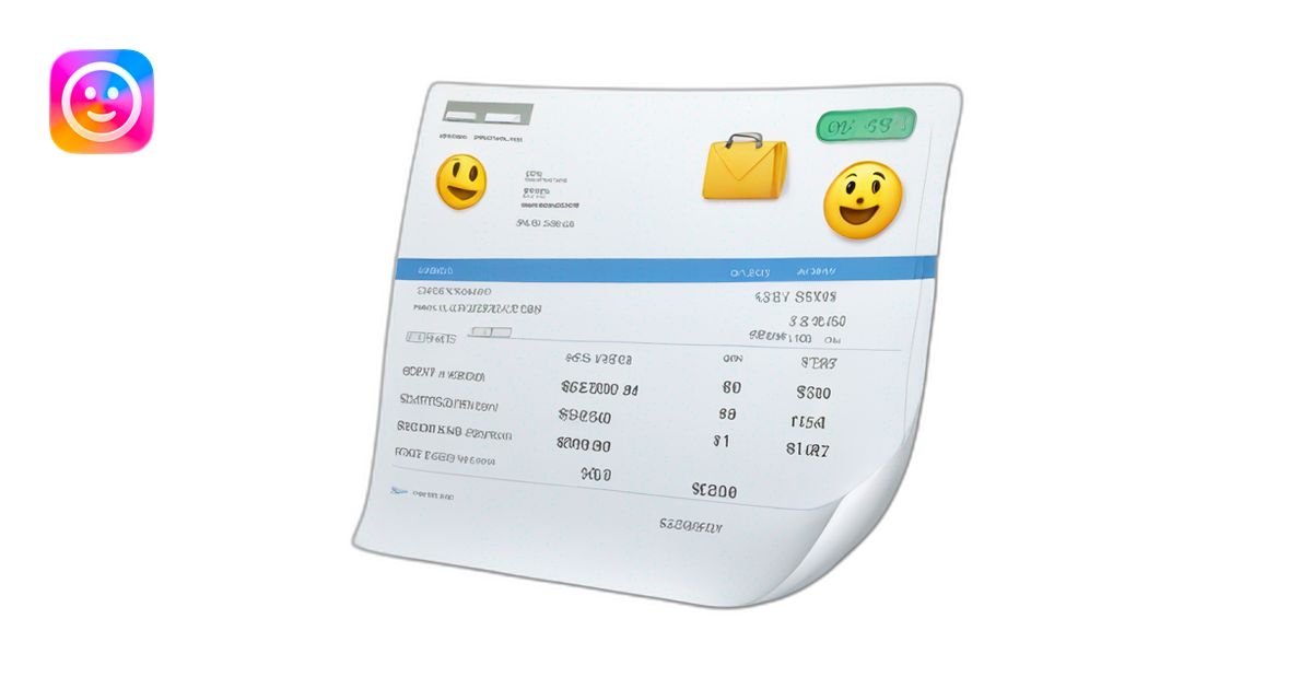 Invoice dashboard emoji | AI Emoji Generator
