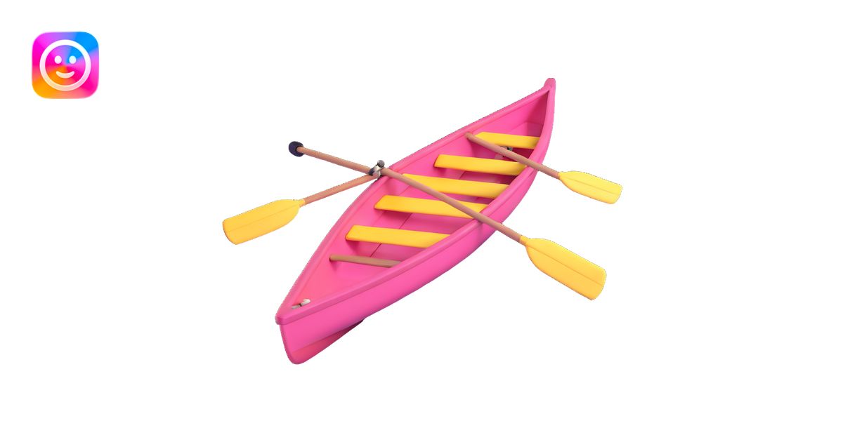 pink rowing boat emoji | AI Emoji Generator