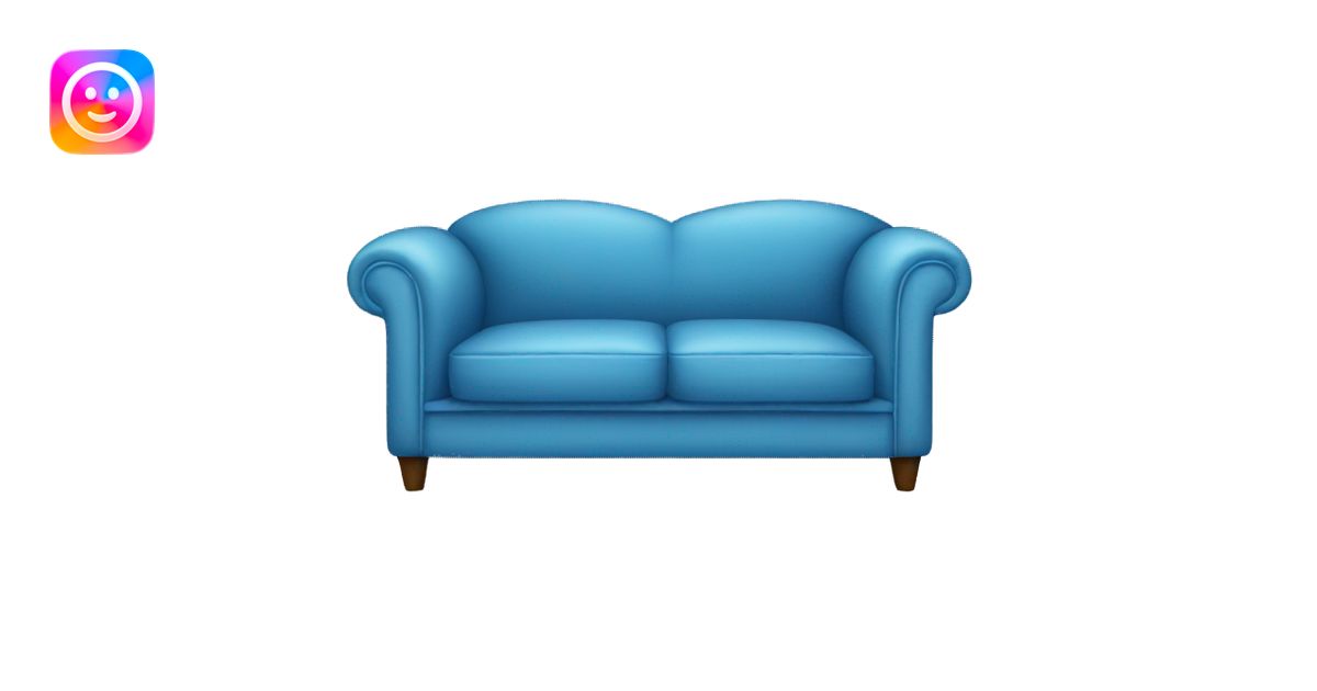 blue sofa couch emoji | AI Emoji Generator