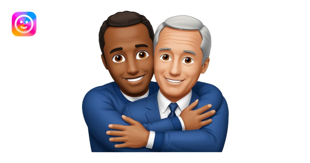 P diddy hugging jeffrey epstein emoji | AI Emoji Generator