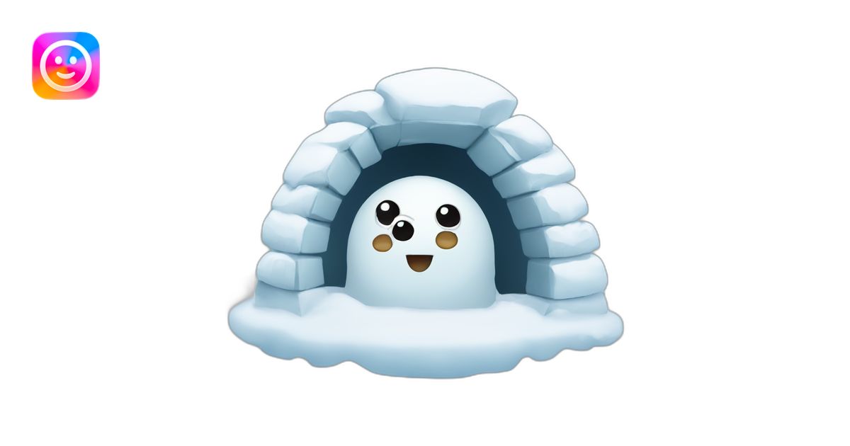 igloo enjoying face emoji | AI Emoji Generator
