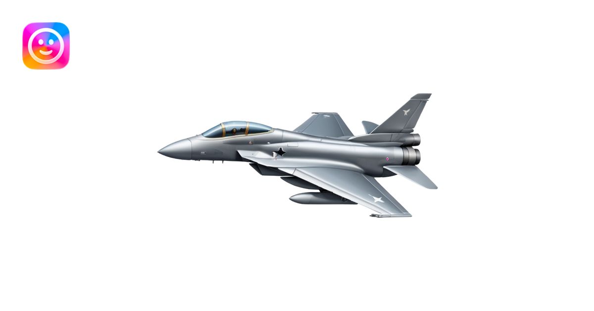 create a very realistic American fighter jet emoji | AI Emoji Generator
