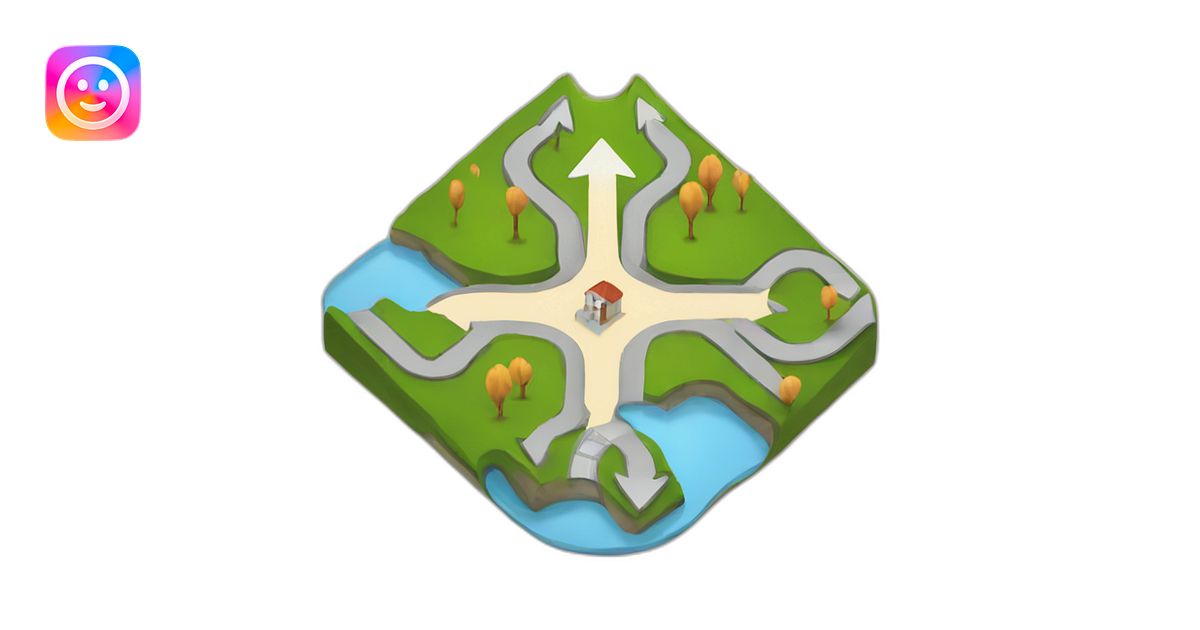 plan with arrows emoji | AI Emoji Generator