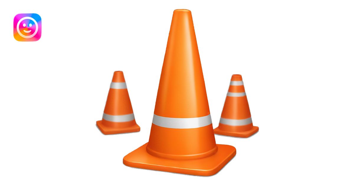 orange traffic cone emoji | AI Emoji Generator